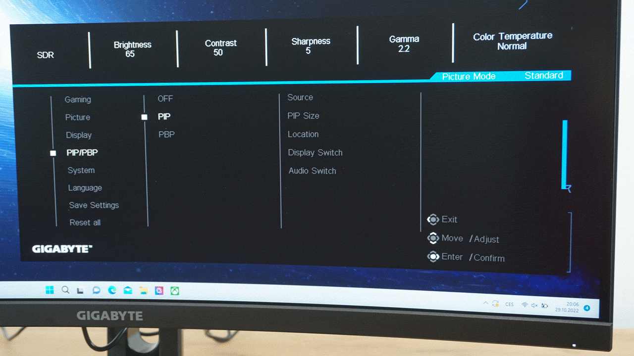 gigabyte-m32uc-4k-at-160hz-on-curved-32-inches-range-of-settings-of