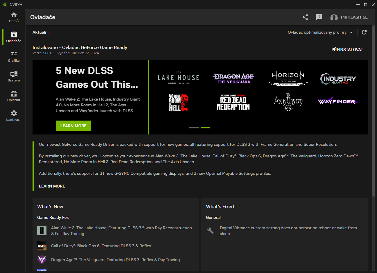 Co má Nvidia App navíc: rychlý přehled o latencích díky HUD - HWCooling.net