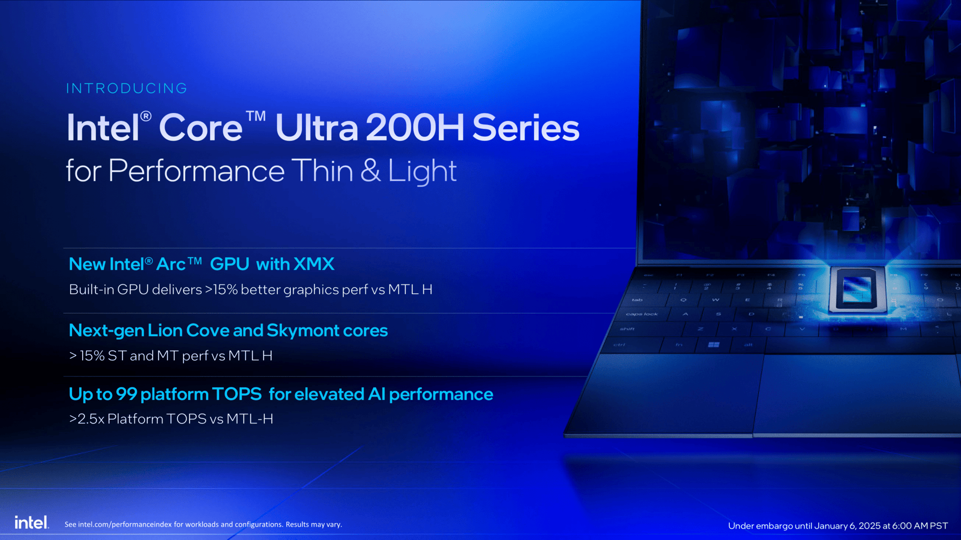 Představení Intel Core Ultra 200H (Arrow Lake-H) na CES 2025 ...