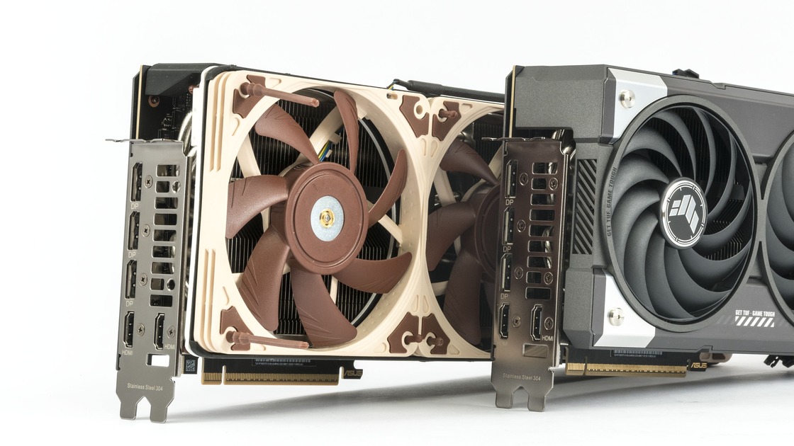 Triple Noctua NF-A12x15 Deshroud for Asus TUF RTX 5070 Ti - HWCooling.net