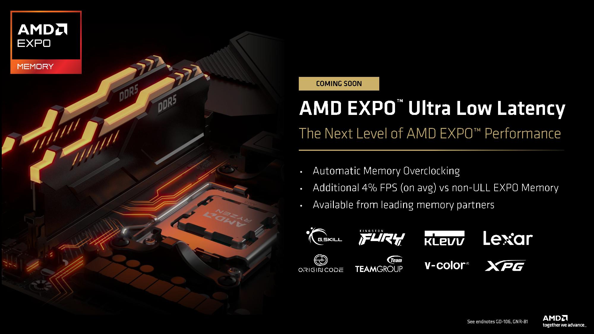 AMD uvádí EXPO Ultra Low Latency paměti, AM5 vydrží do roku 2025 ...